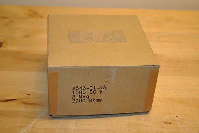 Triplett Multiplier Box 2543-01-03 1000 VDC 2 Meg 2000 OHMS | eBay