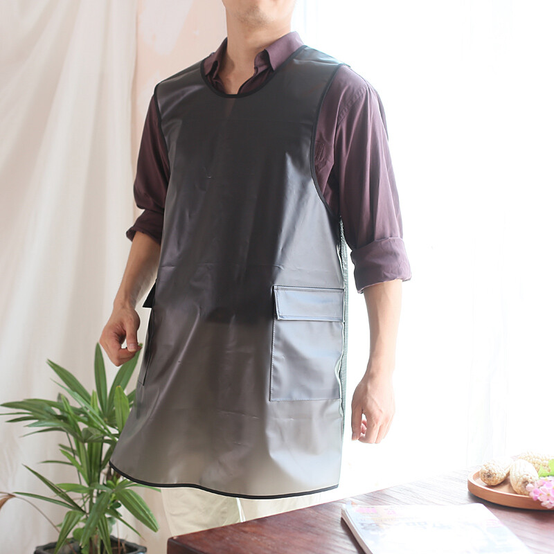 Unisex Transparent Apron Household Kitchen Waterproof Oil-Proof Plastic ...