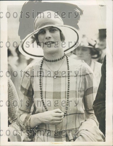 1929 Lady Victoria Haig Daughter of Field Marshal Earl Press Photo ...