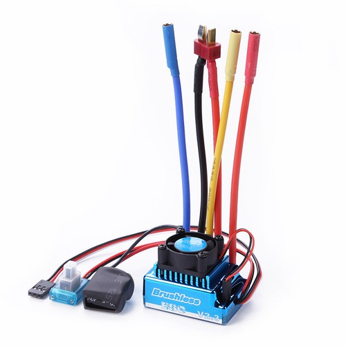 120A Sensorless Brushless Speed Controller ESC for RC 1/8 1/10 Car ...