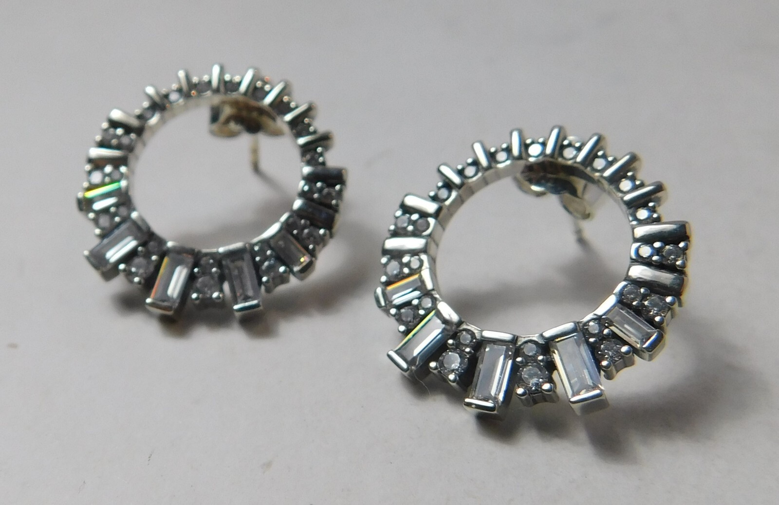 Authentic Pandora Earrings, Glacial Beauty, #297545CZ… - Gem