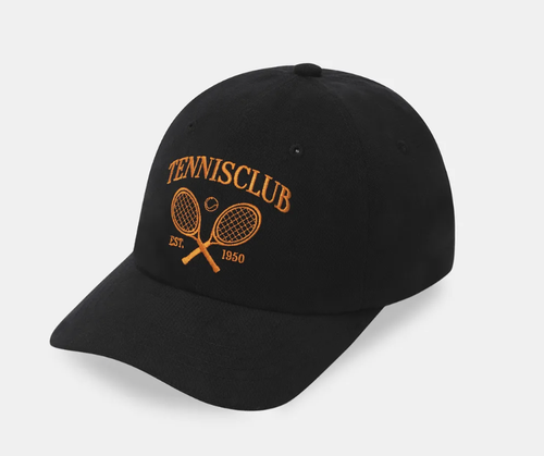 Head Tennis Club Racket Graphic Cap Unisex Sports Hat Black NWT ...