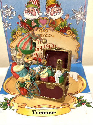 Vintage Enesco The North Pole Village Elf Trimmer 831611 Sandi Zimnicki ...