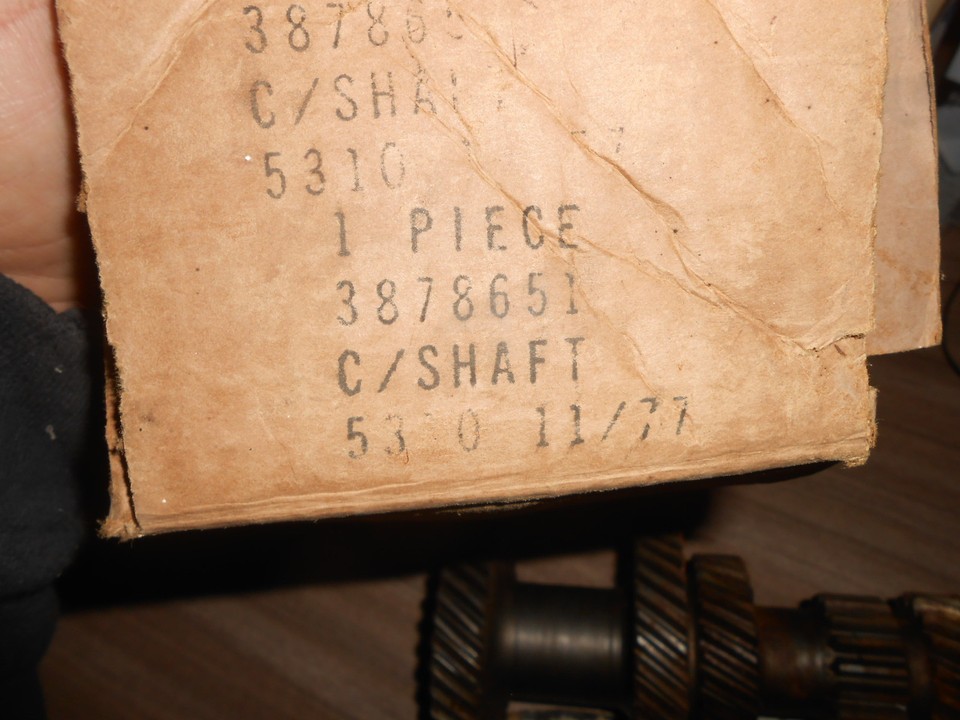 NOS Mopar Chrysler Dodge A-body 4 Speed 833 Transmission Gear Cluster ...