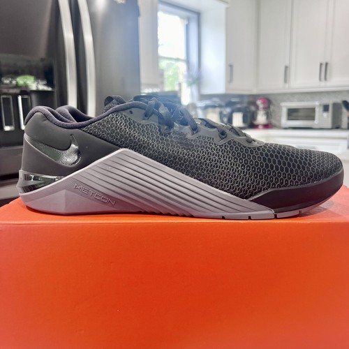 Men's Nike Metcon 5 Shoes Black Gunsmoke CrossFit Size 14 AQ1189 001 ...