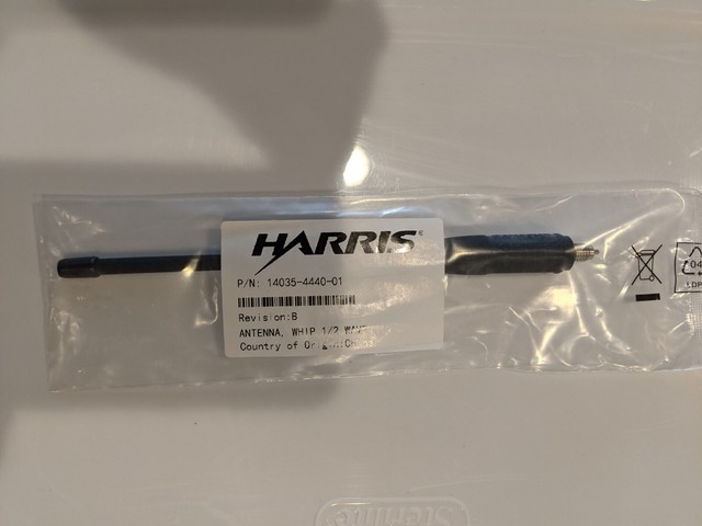 Harris XL XG 7/800MHz Whip Antenna 1/2 Wave 762-870MHZ OEM 14035-4440 ...