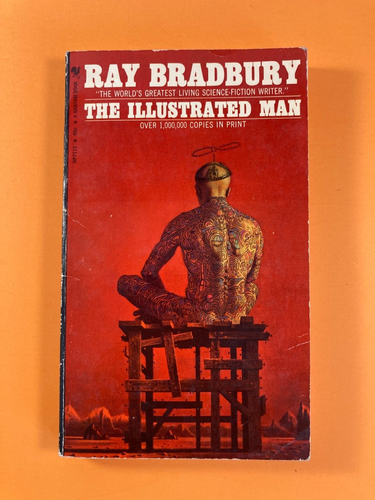The Illustrated Man Ray Bradbury 1972 Dean Ellis Cover Art Vintage Sci ...
