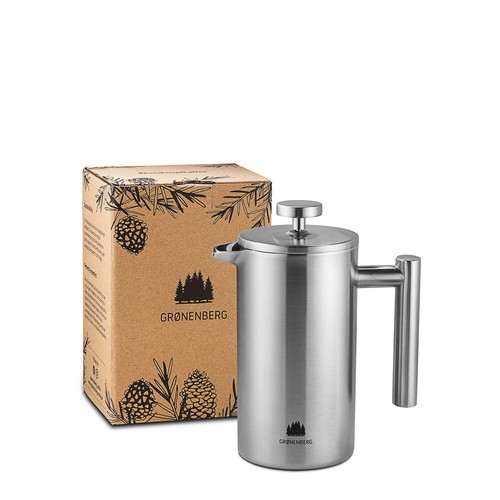 French Press, 350 ml, Edelstahl, von GRØNENBERG I Groenenberg ...