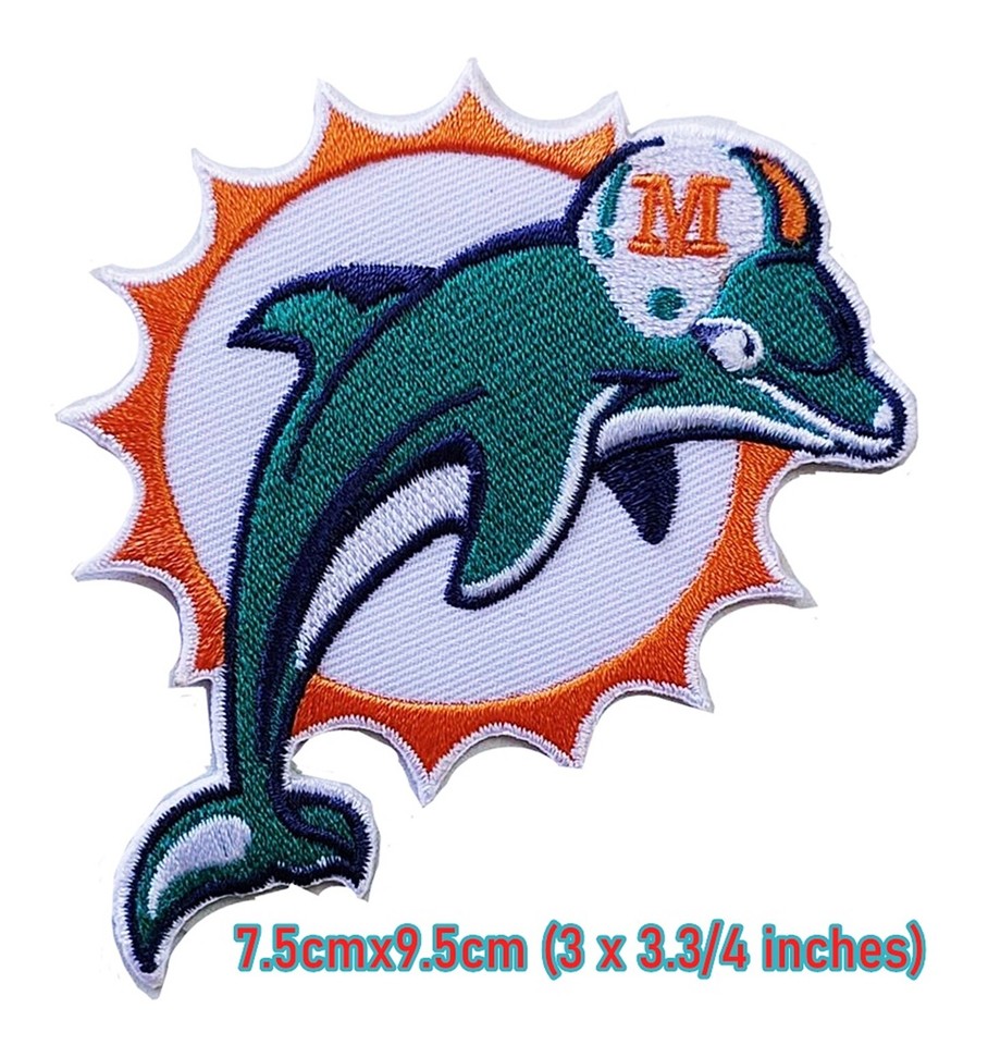 Miami Dolphins NFL Footballs Patches Embroidery iron, sew(From Thai by USPS) | eBay