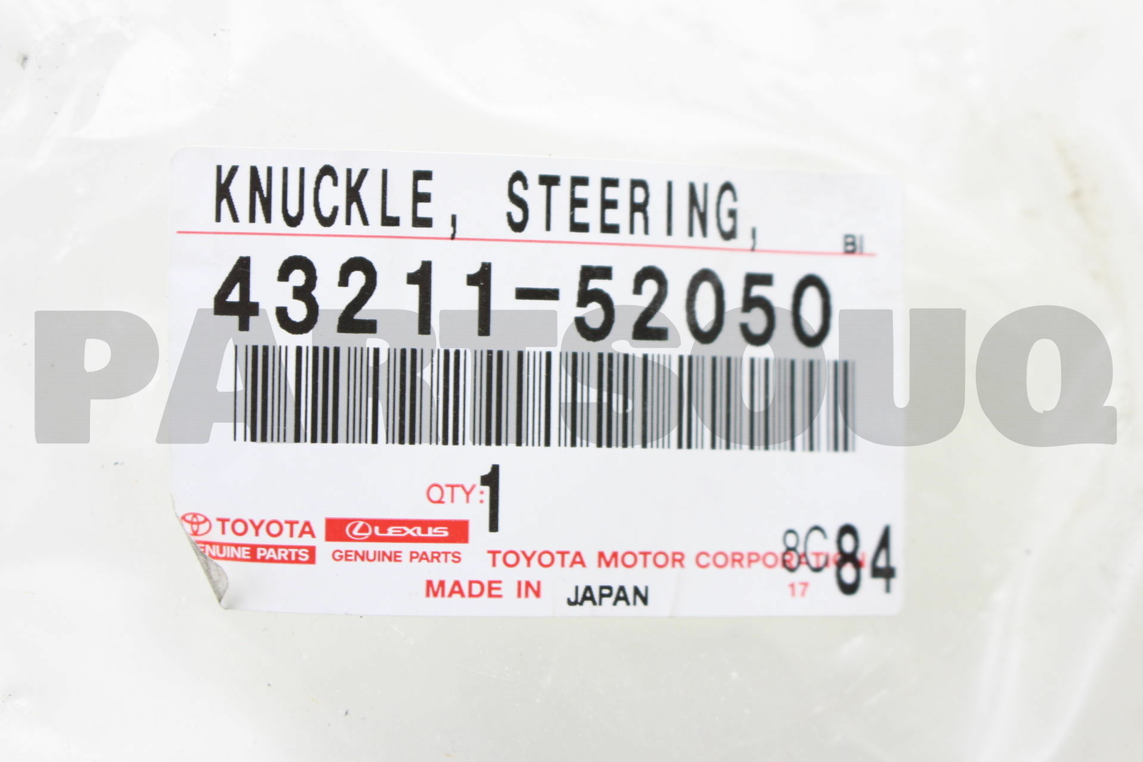 4321152050 Genuine Toyota KNUCKLE, STEERING, RH 43211-52050 | eBay