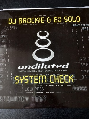 DJ BROCKIE & ED SOLO SYSTEM CHECK / MIND OVERLOAD UNDILUTED UD010 DRUM ...