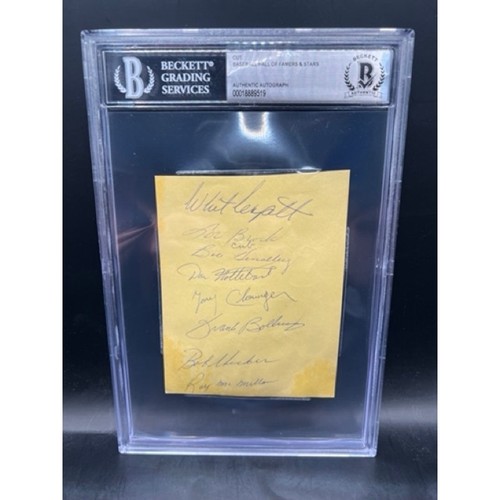 1962 MLB Players Autographed Bob Uecker & Lou Brock Rookie, Stan Musial ...