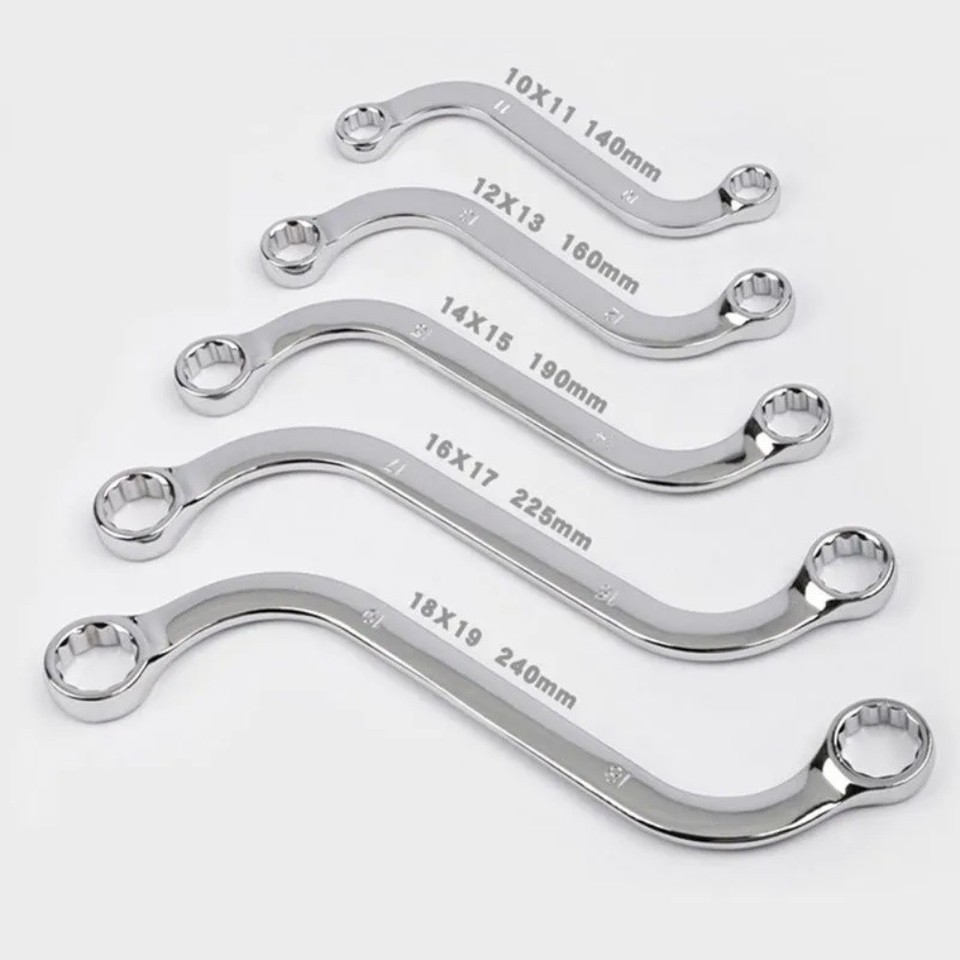12 Point S Type Box Wrench Set 5 Pc with Clear Size Stamp on Both Sides ...