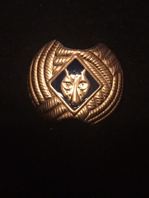 BOY CUB SCOUT "WOLF" NECKERCHIEF SLIDE (Blue enamel) - OFFICIAL BSA ...