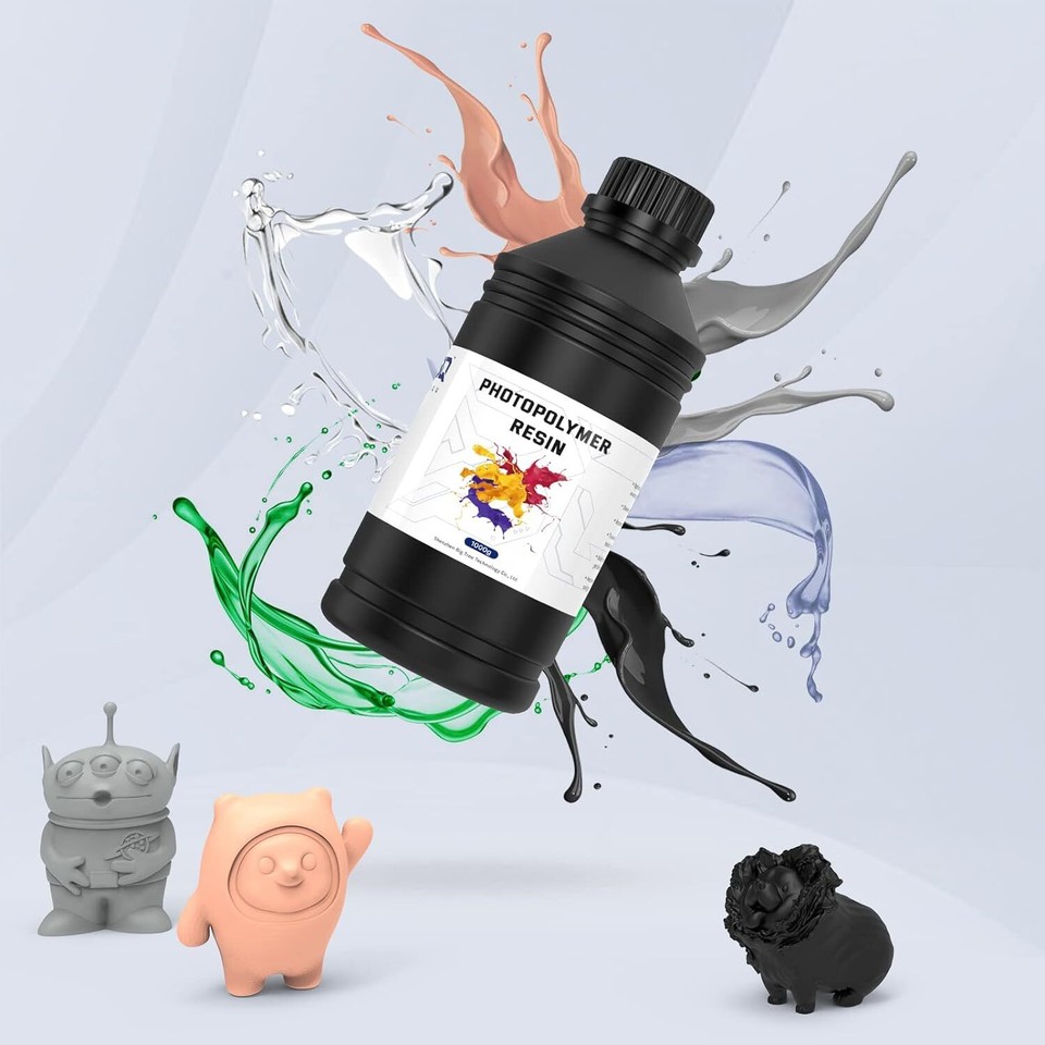 BIQU Tenacious Resin 3D Printer Resin, Fast Curing UV Photopolymer ...