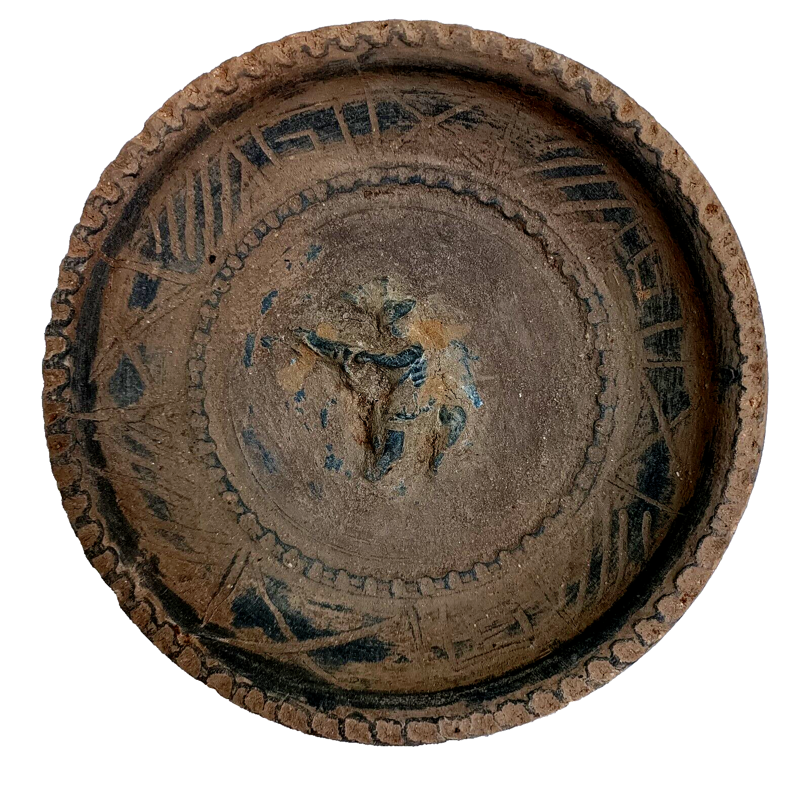 300 BC Ancient Roman Ceramic Terracotta Plateful Plate High Detailed ...