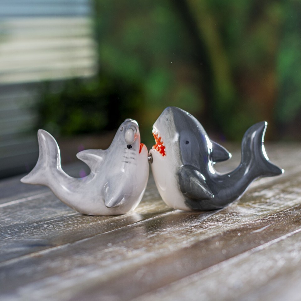 PT SHARKS SALT & PEPPER SHAKERS | eBay
