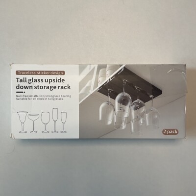 Goblet Organizer Tall Glass Upside Down Storage Rack | eBay