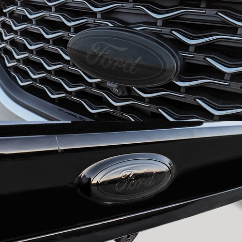 2019-2024 Ford Ranger Front & Rear Emblem Insert Decal Vinyl Dark Smoke