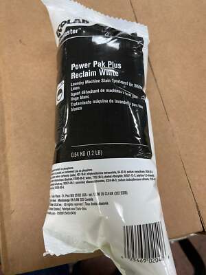 New Ecolab StainBlaster Power Pak Reclaim White Commercial Laundry ...