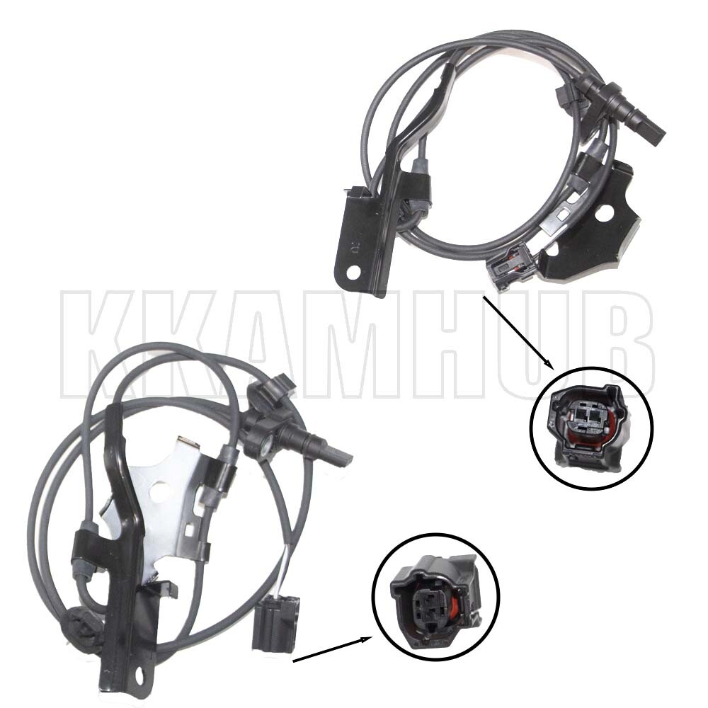 2x ABS Wheel Speed Sensor 8954242050+8954342050 For TOYOTA RAV4 2006 ...