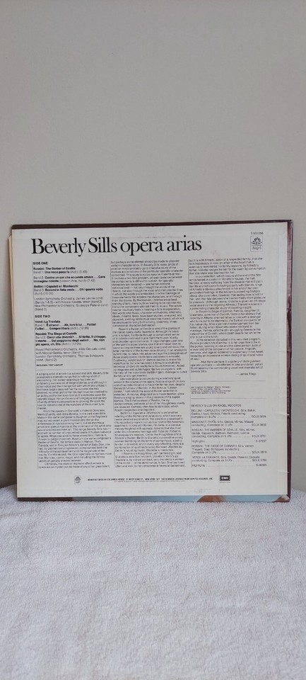 BEVERLY SILLS OPERA ARIAS SEVILLE TRAVIATA CORINTH VINYL RECORD S ...