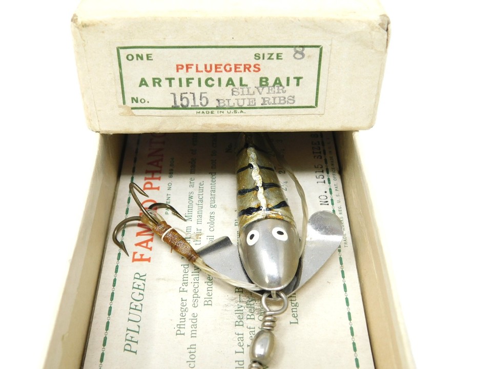 Vintage "Pflueger's Famed Phantom Minnow" Devon Lure on Card, in Box | eBay