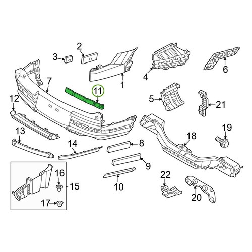 OEM⭐ Rear Right Bumper Cover Reinforcement 2024-2025 Hyundai Santa Fe ...