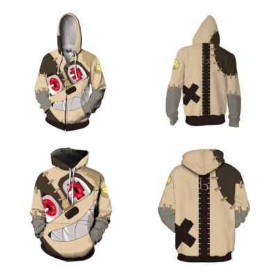 Gleipnir 3D Hoodies Cosplay Shuichi Kagaya Adult Sweatshirt Jacket Coat ...
