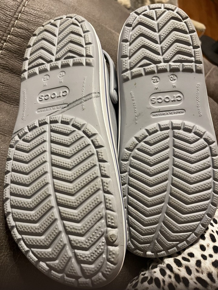 Gray Crocs Size M10 W12 New | eBay