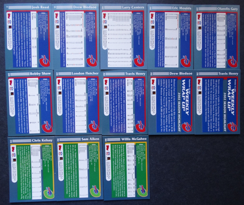 2003 Topps Buffalo Bills Team Set of 13 Football Cards | eBay