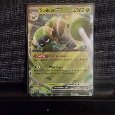 Pokémon TCG Spidops ex Scarlet & Violet Base Set 019/198 Holo Double ...