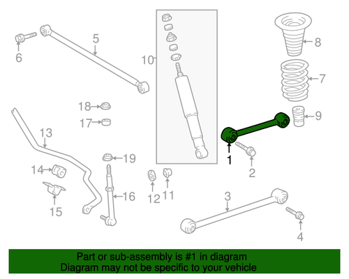 GENUINE OEM TOYOTA 4RUNNER FJ CRUISER REAR UPPER CONTROL ARM ASSY 48710 ...