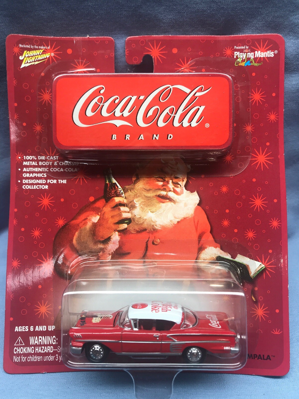 Johnny Lightning COCA-COLA / SANTA - 1958 Chevy IMPALA - 1/64 Diecast ...
