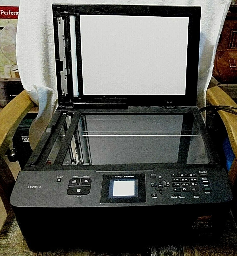 Brother MFC-J435W WiFi All in One Fax/Printer With 3 New Ink for Parts ...