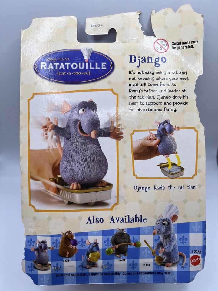 2006 Disney Pixar Ratatouille Toys Django Remy Emile Git NIB HTF ...
