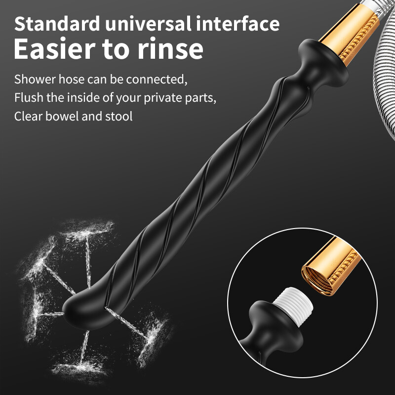 Hollow Cleaning Anal Shower Enema Douche Nozzle Wash Anus Vaginal Colon ...