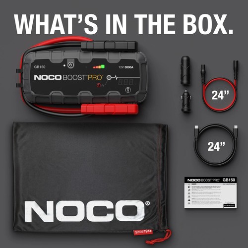 NOCO Boost Pro GB150 3000A 12V UltraSafe Portable Lithium Battery Jump ...