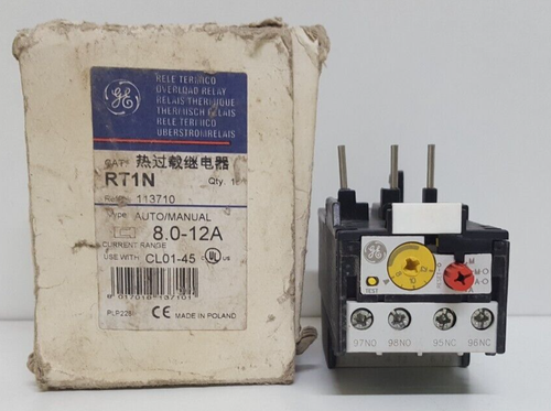GE RT1N OVERLOAD RELAY 8.0-12A | eBay