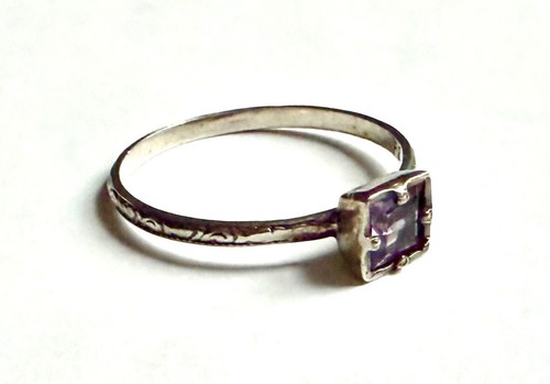 PZ Israel Sterling Silver 925 Ring Purple Amethyst SZ 10.5 pz | eBay