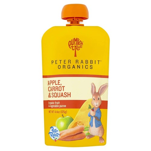 Peter Rabbit Organics Apple, Carrot and Squash Puree, 4.4 Ounce (Pack ...