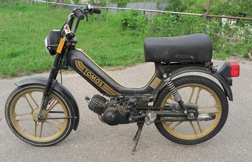 Vintage 1985 TOMOS Golden Bullet 50cc Moped Needs Repair or EBike ...
