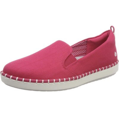 Clarks Women's Step Glow Jade Red Loafe r F lat Size 9.5 W New | eBay