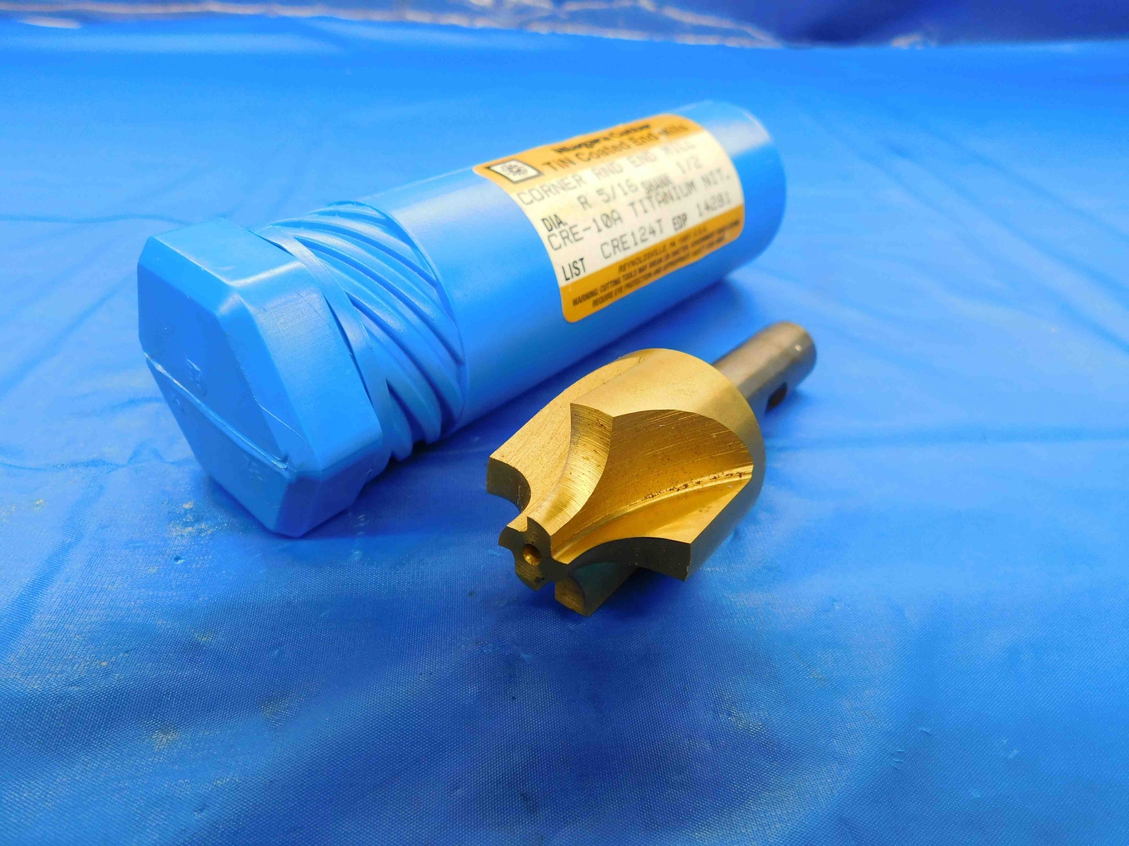 NIAGARA CUTTER 5/16 RADIUS & 1 1/8 OD TIN CORNER ROUNDING HSS END MILL ...