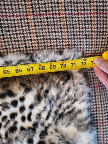 Neiman Marcus Adrienne Landau Rabbit Fur - Blanket Throw Leopard ...