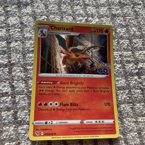 Charizard 10/78 Pokemon Go Holo Rare Pokemon Light Play+ | eBay