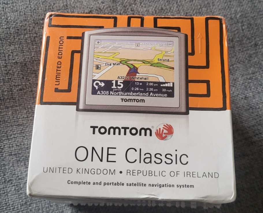 Brand new- Sealed--TomTom ONE Sat nav vintage rare navigation 2008 UK ...