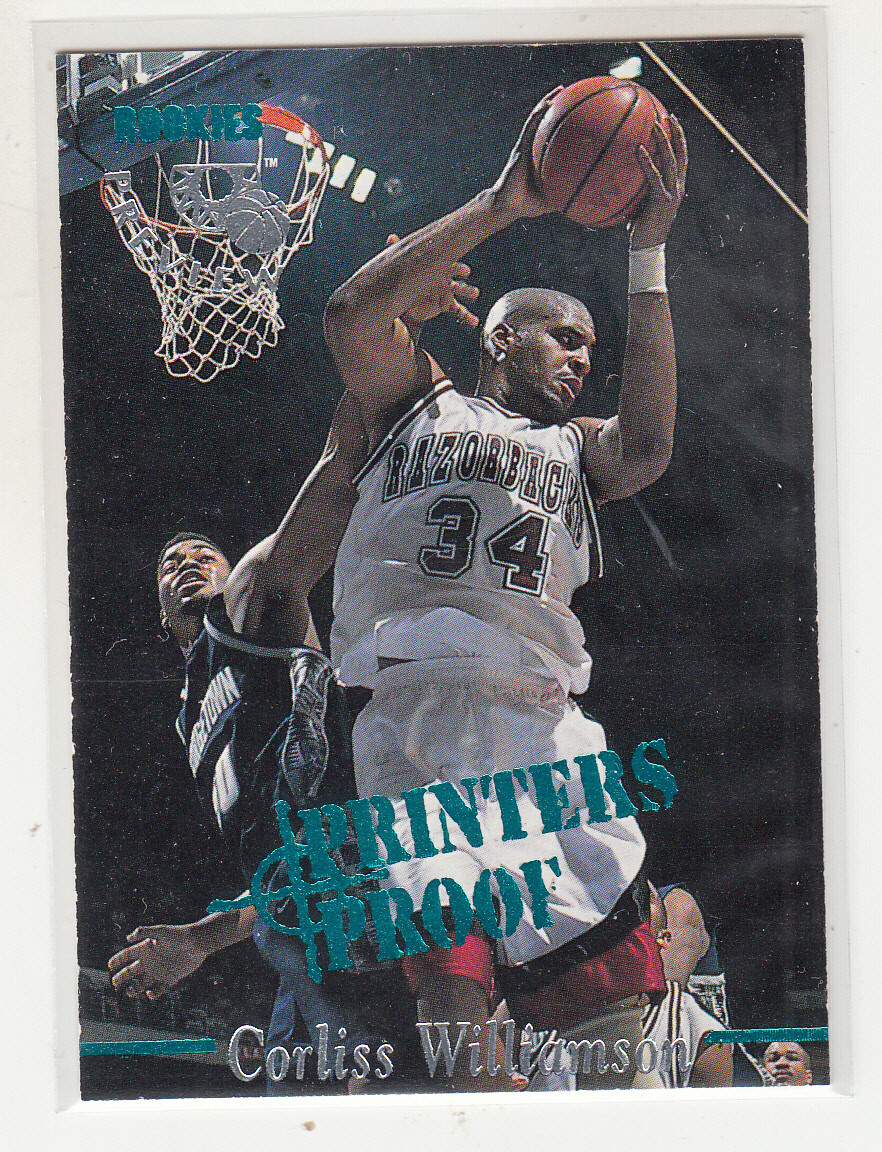 CORLISS WILLIAMSON 1995 Classic Pro Line RookieS Preview Printers Proof ...