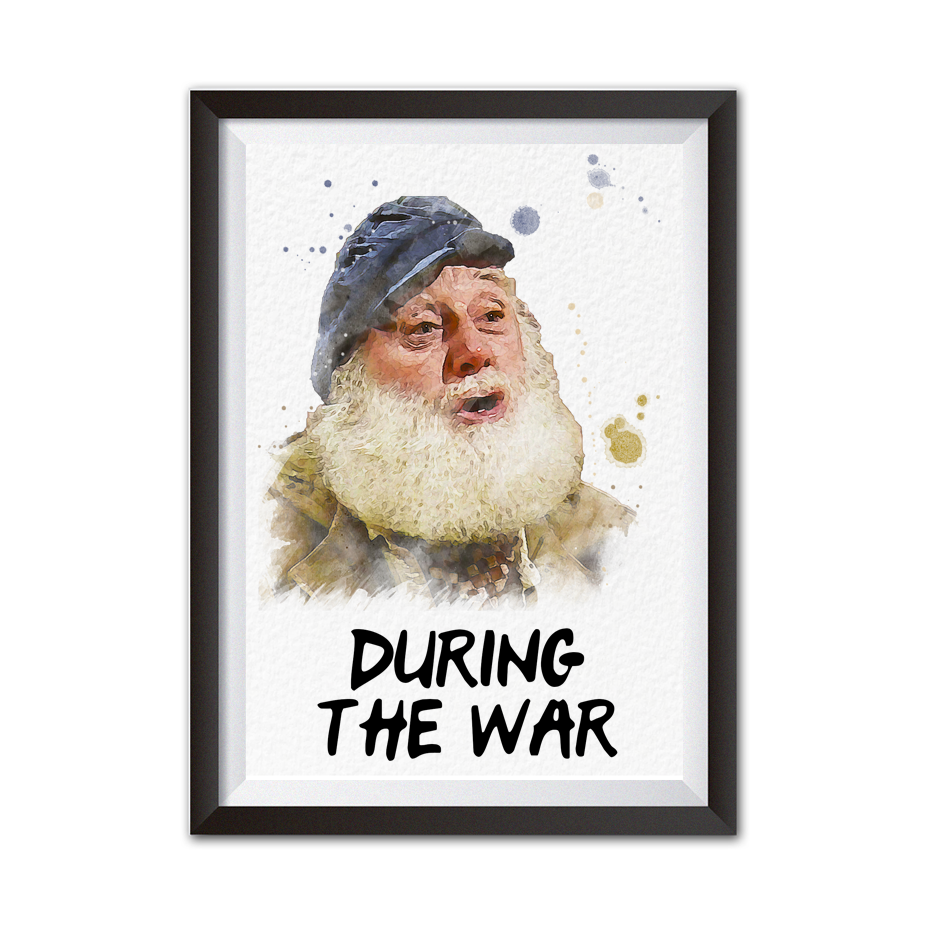 ONLY FOOLS AND HORSES UNCLE ALBERT DURING THE WAR ART PRINT ONLY FOOLS ...