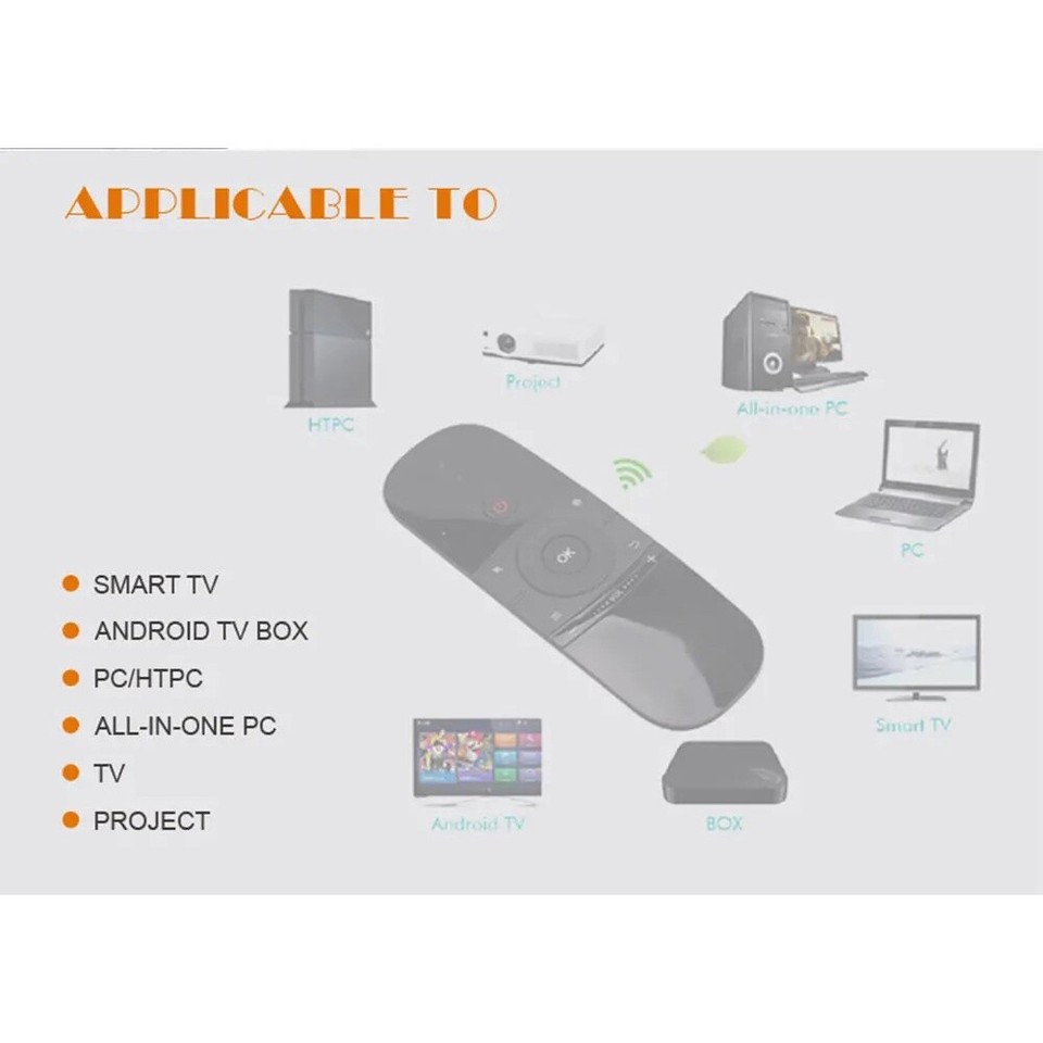 Wireless Remote Control Keyboard IR Remote Air Mouse For KODI Android ...